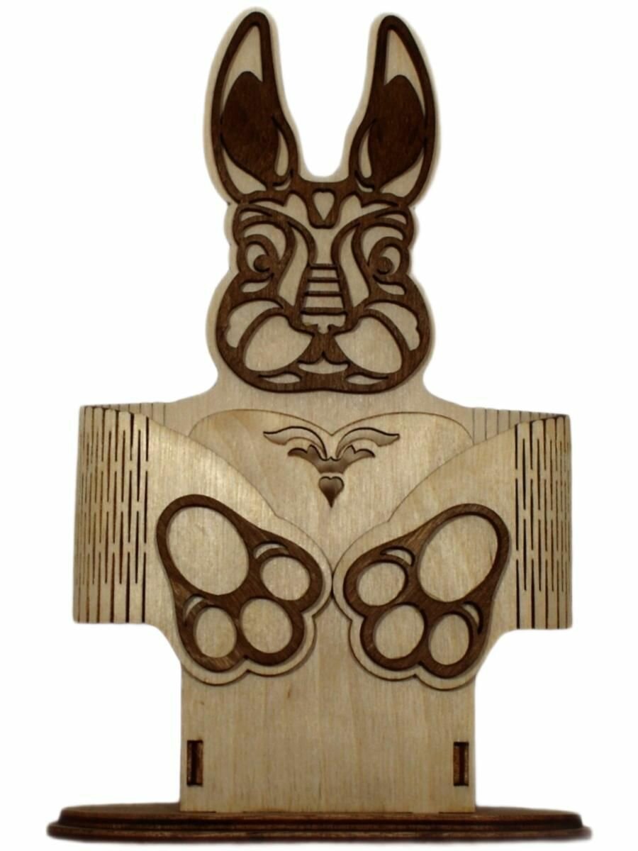 Настольный органайзер " малый заяц В тёмном", карандашница для канцелярских принадлежностей.