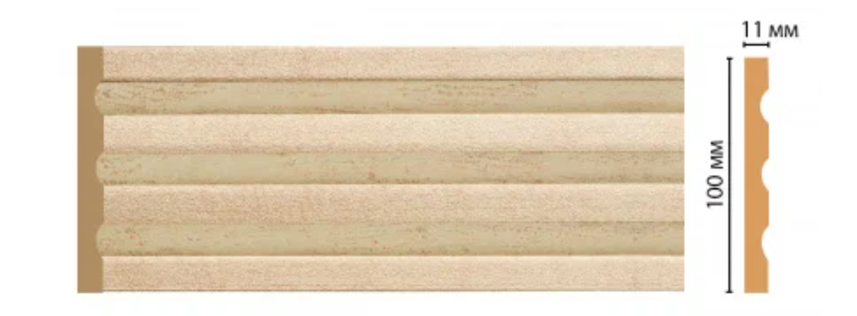 Пилястра Decomaster D201-59ДМ В100хШ11хШ2400 мм / Декомастер.