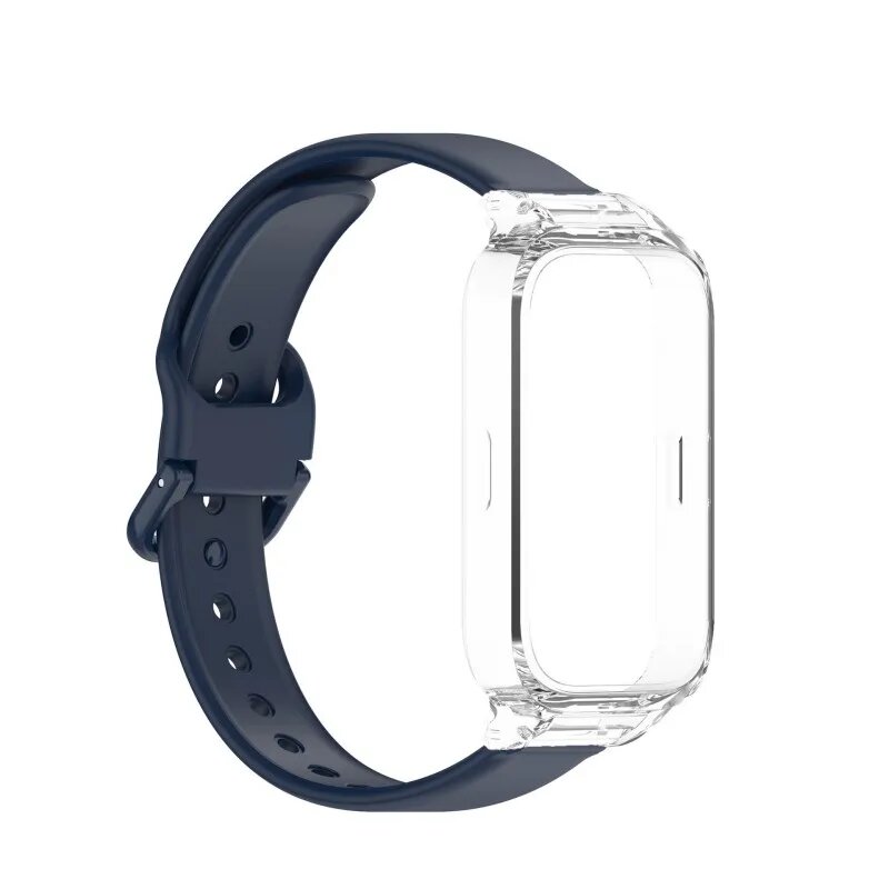 Чехол и ремешок для Xiaomi Mi Band 8 Active/Band 2, Dark Blue