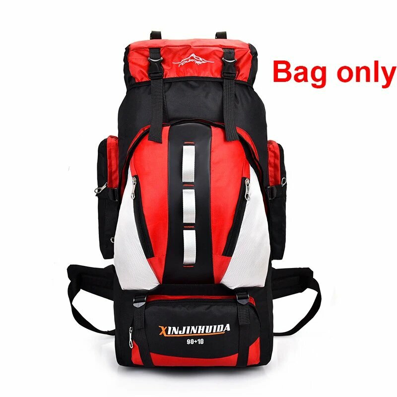 Большая сумка 100л, рюкзак для кемпинга, женский и мужской водонепроницаемый спортивный рюкзак на открытом воздухе, пеший туризм, треккинг, дорожный багаж, рюкзак для скалолазания, сумка
