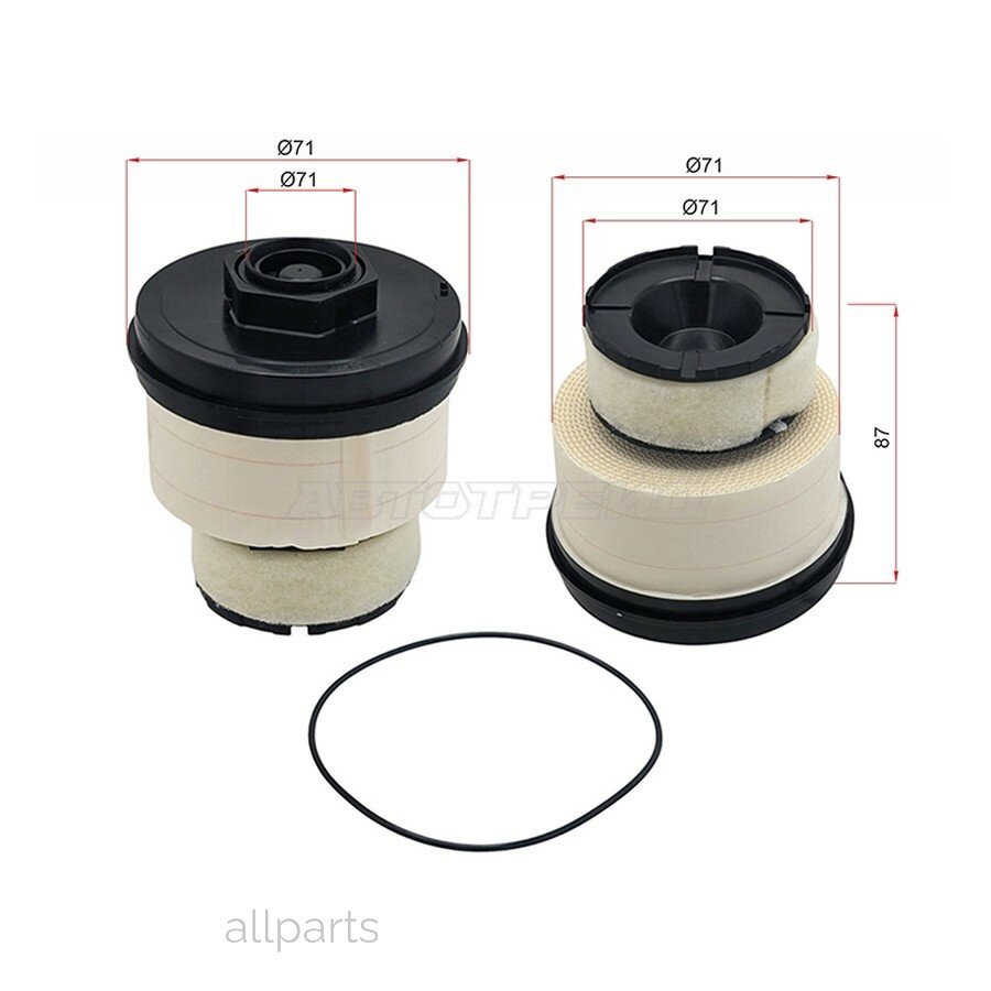 SAT ST-54-0019 Фильтр топливный Toyota Land Cruiser (J300) 21-