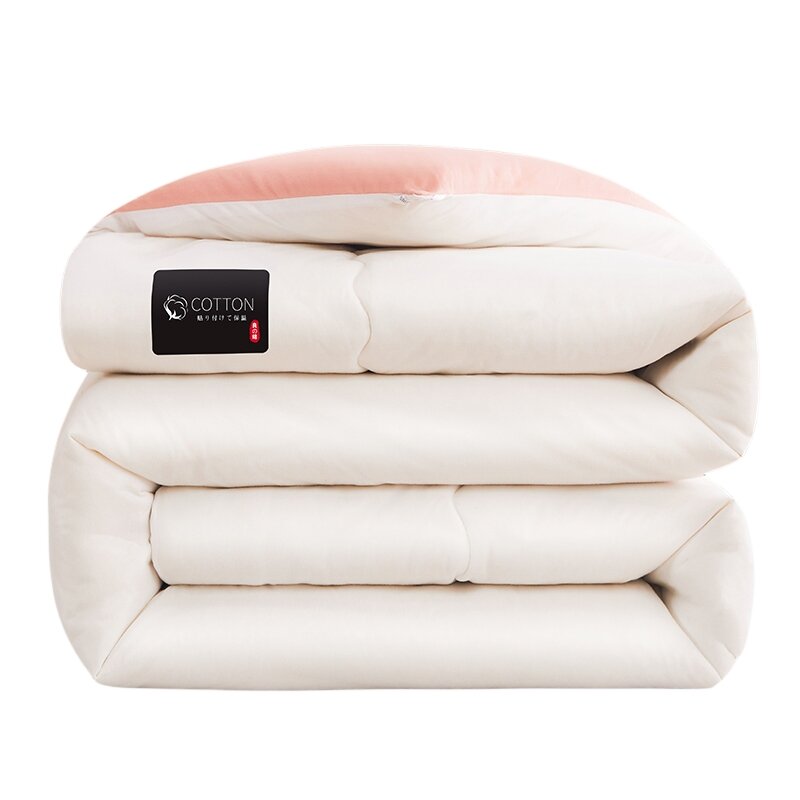 Одеяло BAINIANCI Тип A хлопковое и соевое, белое+розовое, 180x220 см, 8 кг, зимнее, 220CM EU