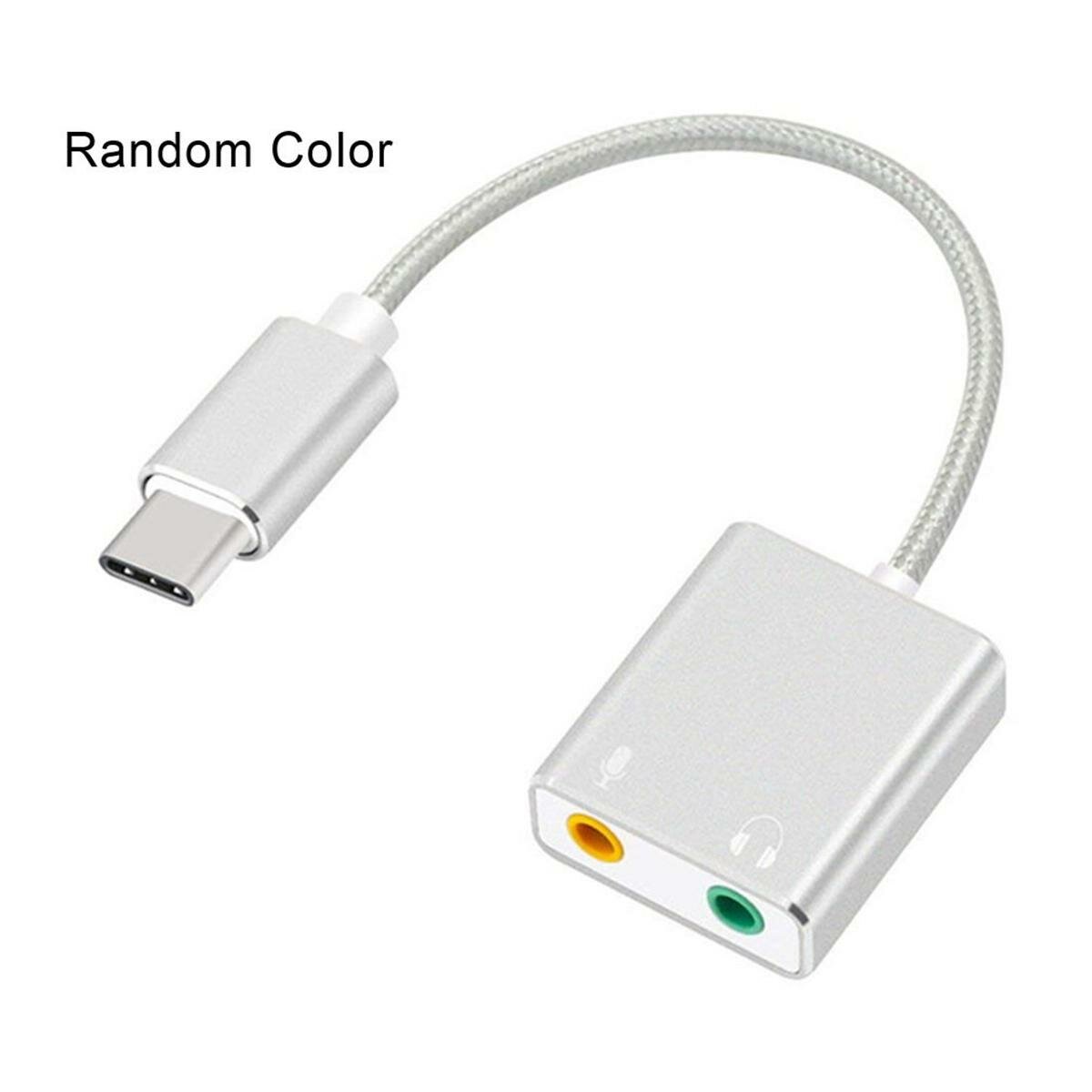 Аудиокабель USB3.1 Type-C, адаптер Type C на 3,5 мм, наушники и микрофон, разветвитель USB C для HUAWEI Matebook Android