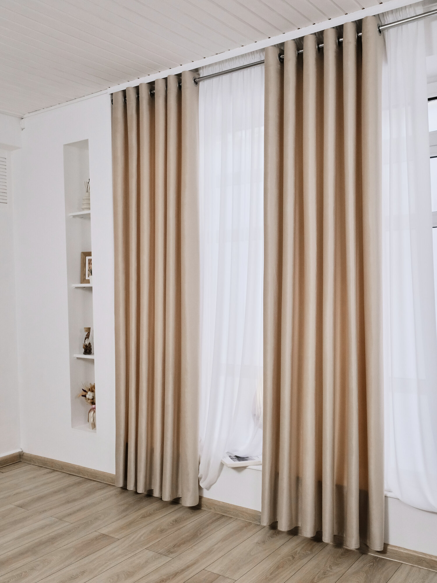 Шторы бархат антикоготь 250х295 (2 шт), Evrika Home