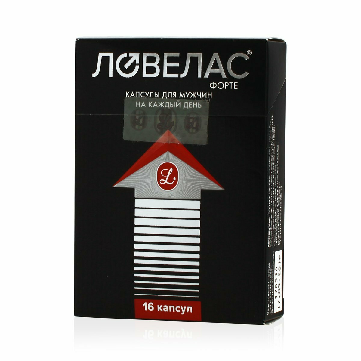 Ловелас форте, капсулы для мужчин на каждый день, по 650 мг, 16 штук — фото 1