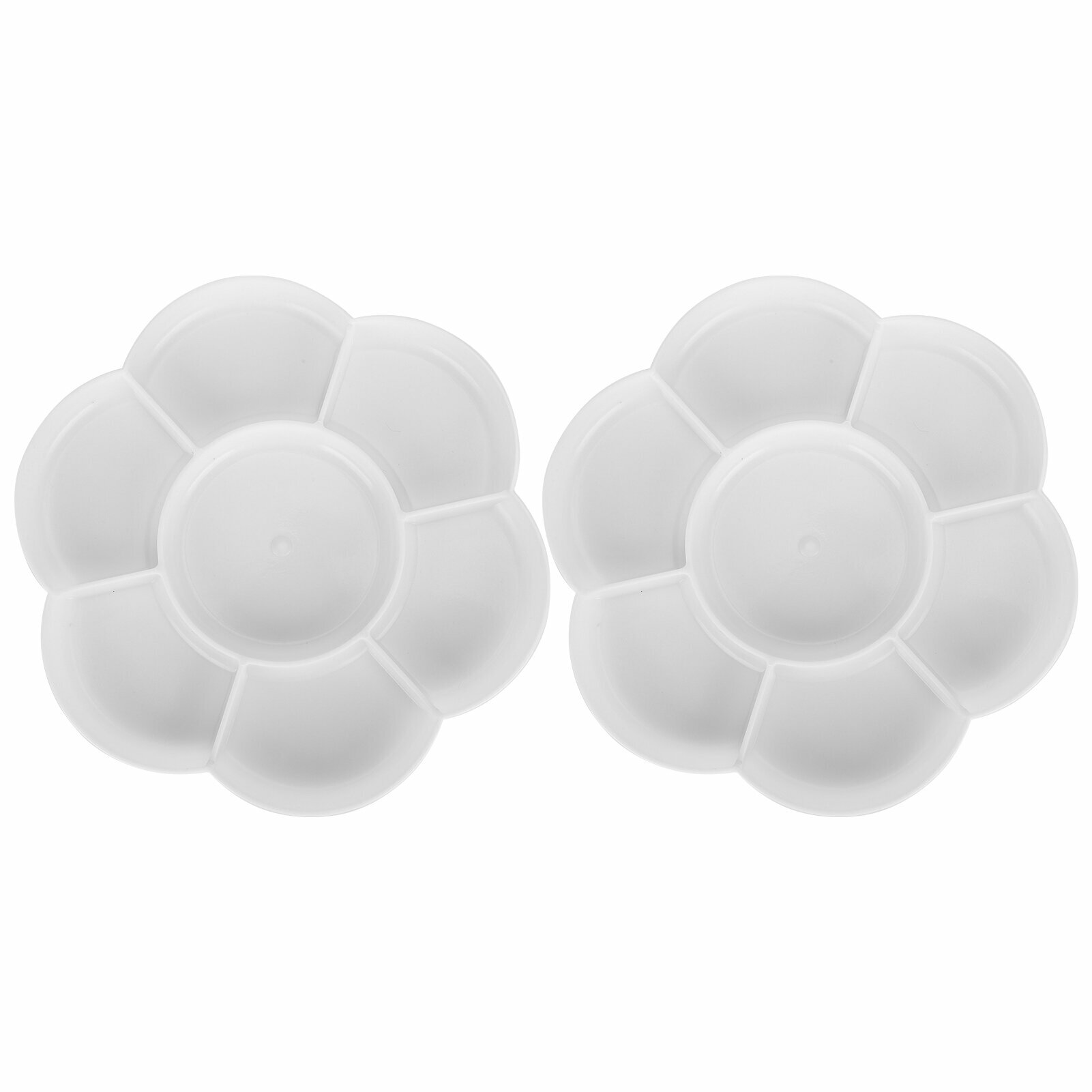 Paint Plum Palette 7 Holes Shaped Art Drawing Painting Tray Paints Holder