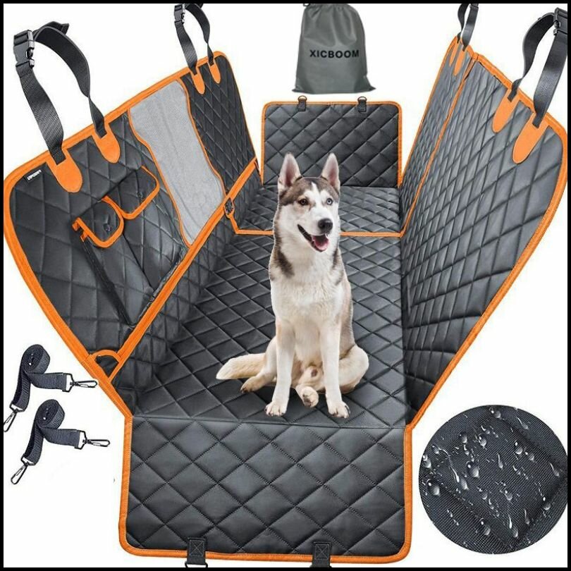 Автогамак-трансформер для перевозки собак с защитой / Накидка на сиденья в авто , Универсальный гамак в машину 4 в 1