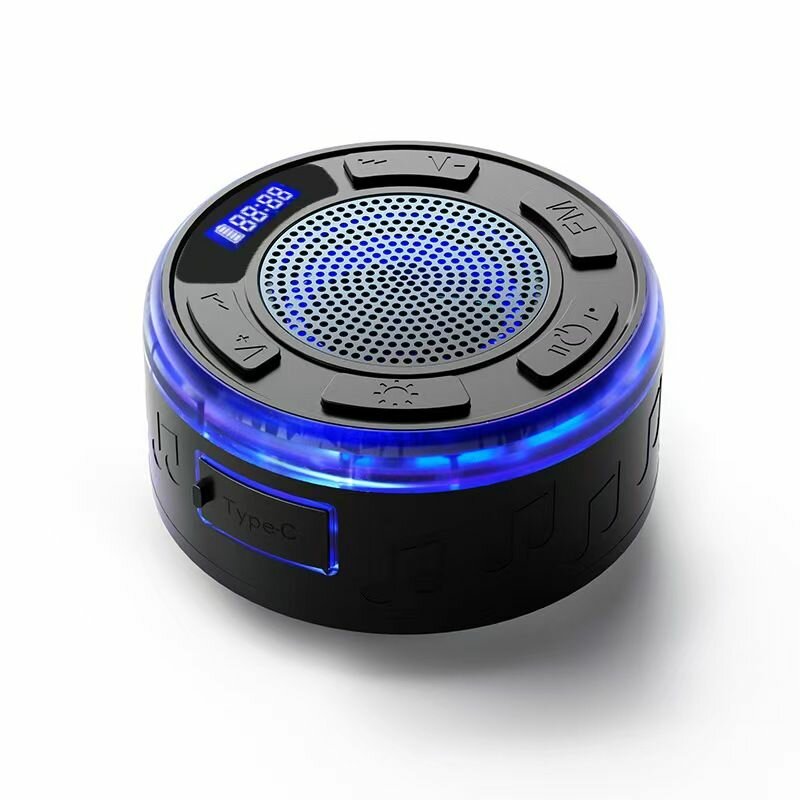 Bluetooth-колонка для ванной комнаты, водонепроницаемая, с большим присоском, миниатюрная, беспроводная, для дома, портативная, для использования