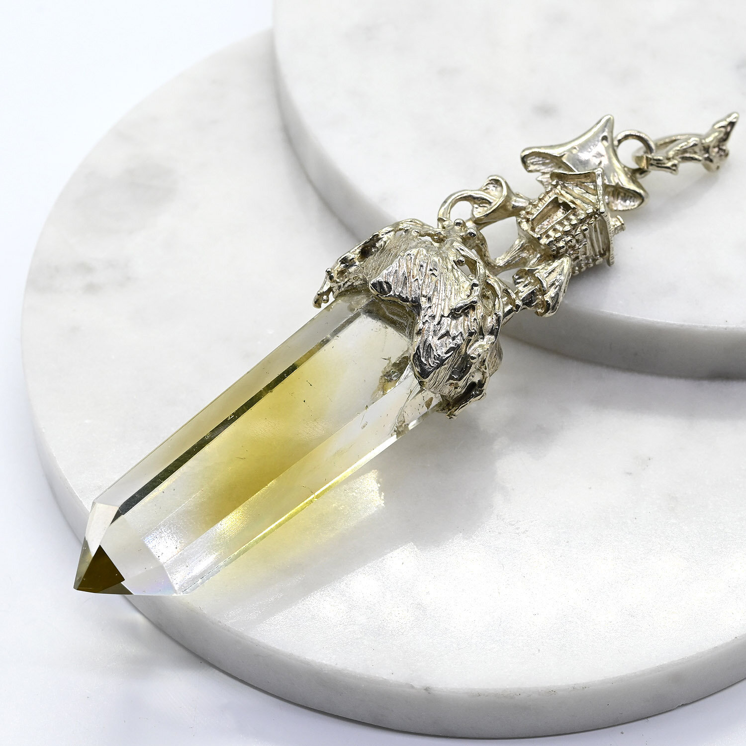 Подвеска, цитрин