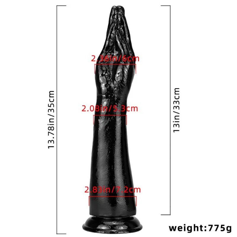 Огромные руки, Анальная пробка, реалистичный ручной фаллоимитатор, анальная Расширительная пробка, массаж простаты с присоской