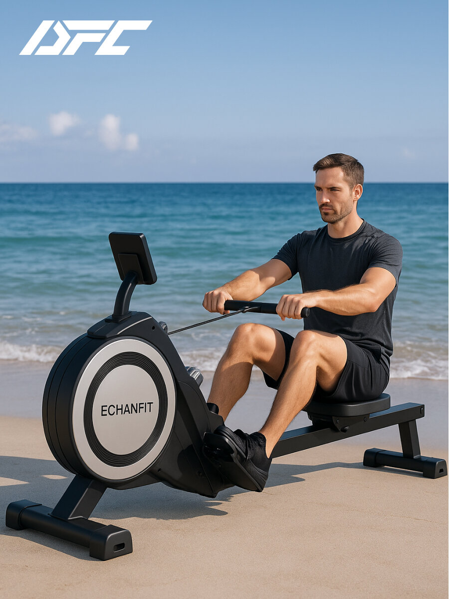 Гребной тренажер DFC ECHANFIT, складной