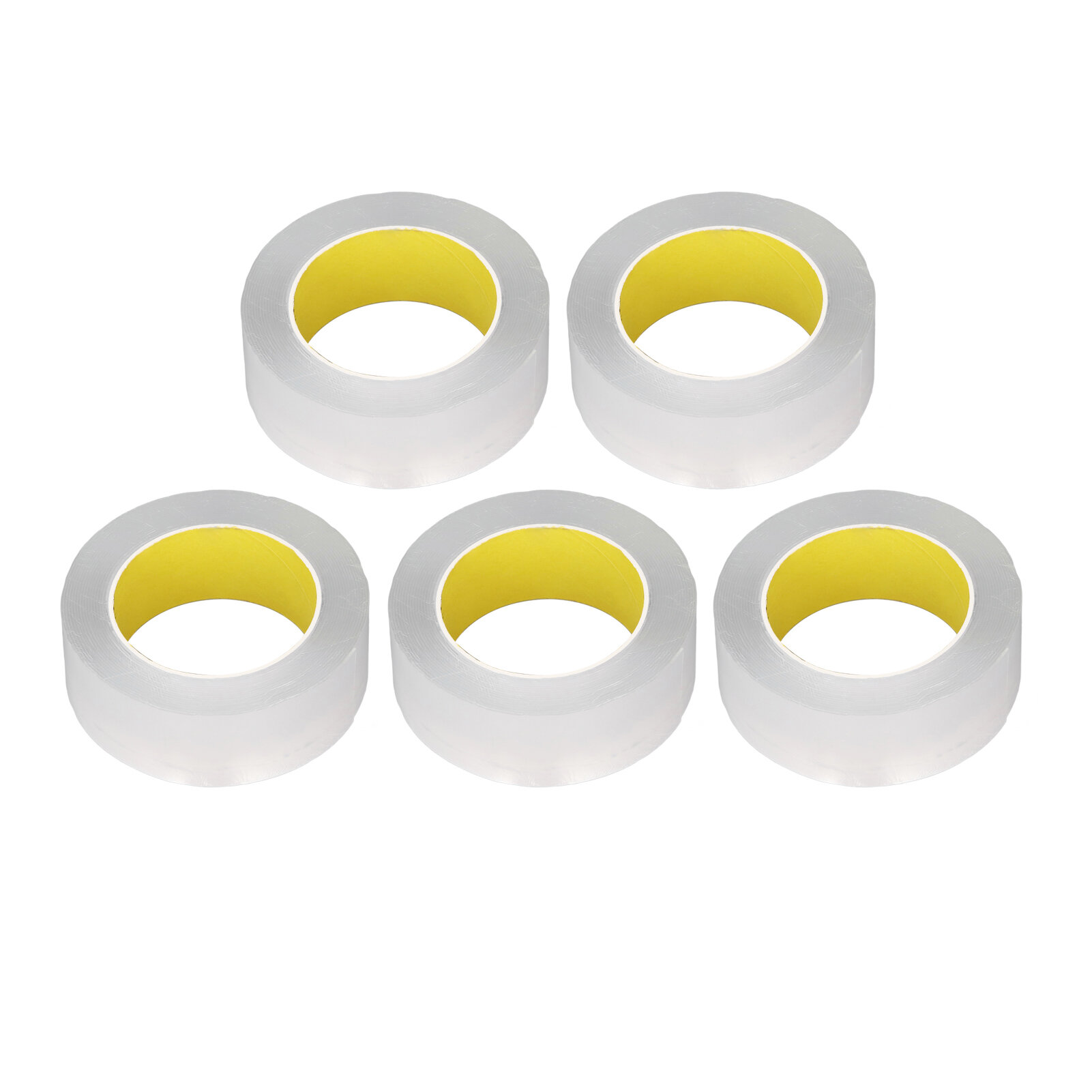 5 Rolls Double Sided Tape Transparent 2 Adhesive for Wall Carpet Photo Poster Decor 5M