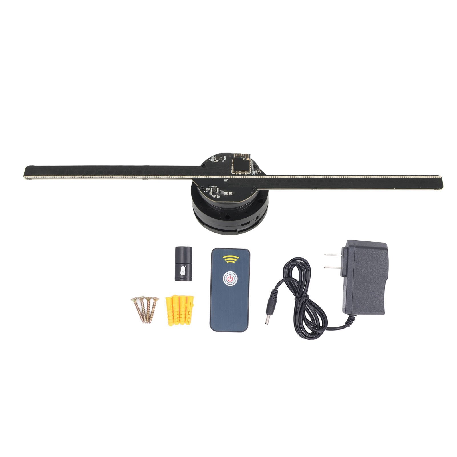 3D HOLOGRAM FAN 42CM 2 BLADE 800X480P 224 Светодиодные бусинки Поддержка Wi -Fi App Голографическая реклама с дистанционным управлением с дистанционным управлением 100-240 В плагин США