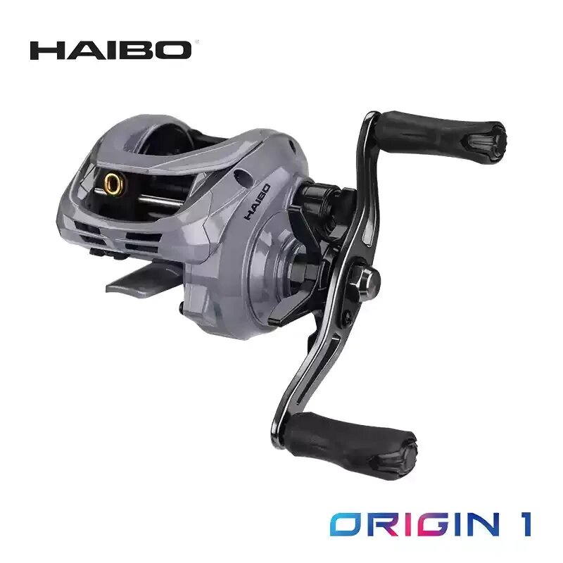 Haibo Origin 1 Ollie Luya Рыболовная катушка Темно-синий, Left Hand, grey
