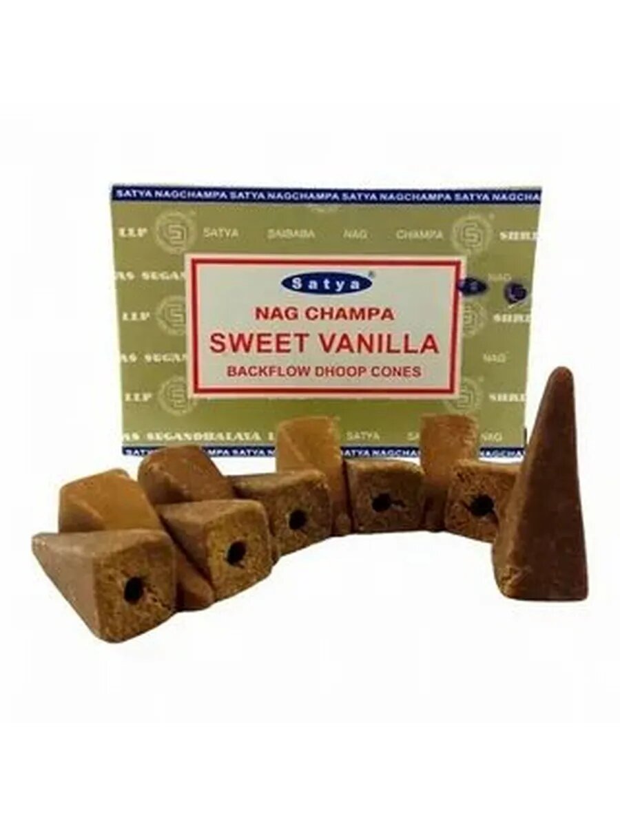 Sweet Vanilla Dhoop Cone Благовония конусы 10шт