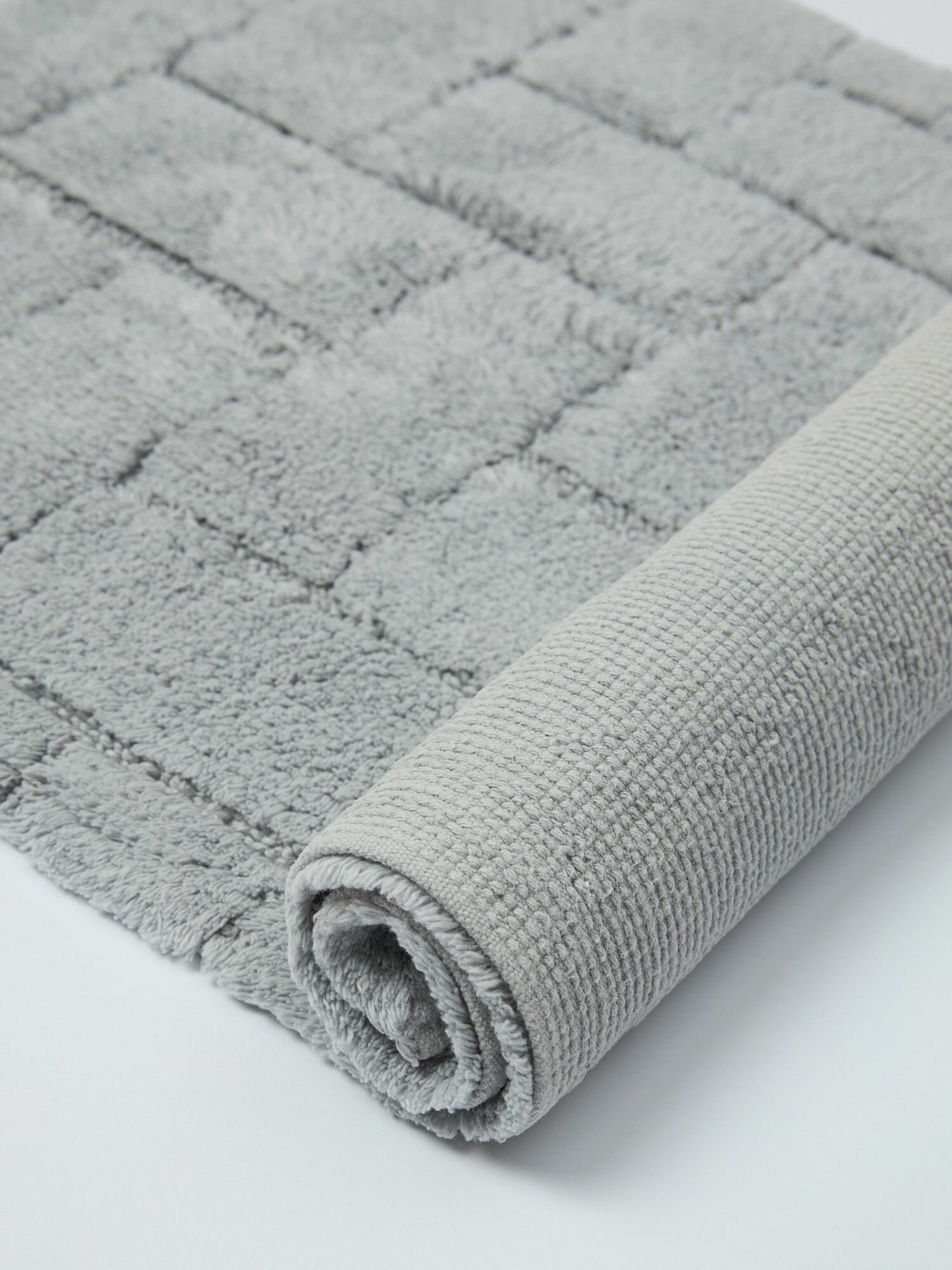 Cozy Home, Коврик для ванной "Alvezio" (50х80), противоскользящий, хлопок, серый