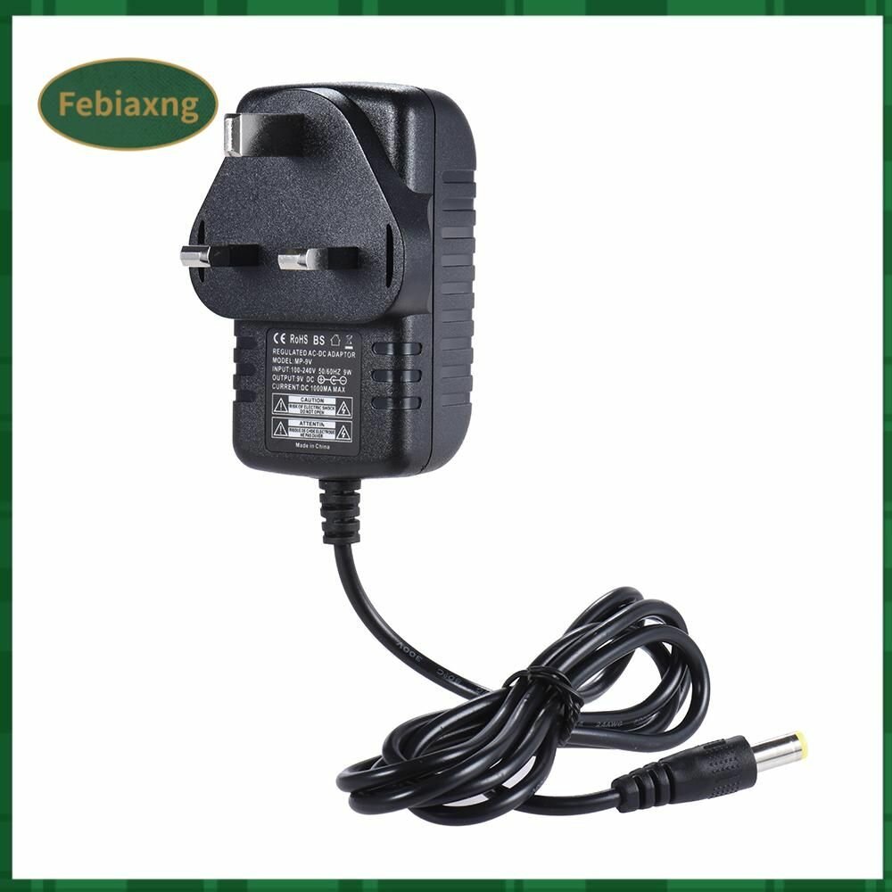 Источник питания для эффектов гитары, 9V DC 1000mA, 5-канальный шнур для музыки