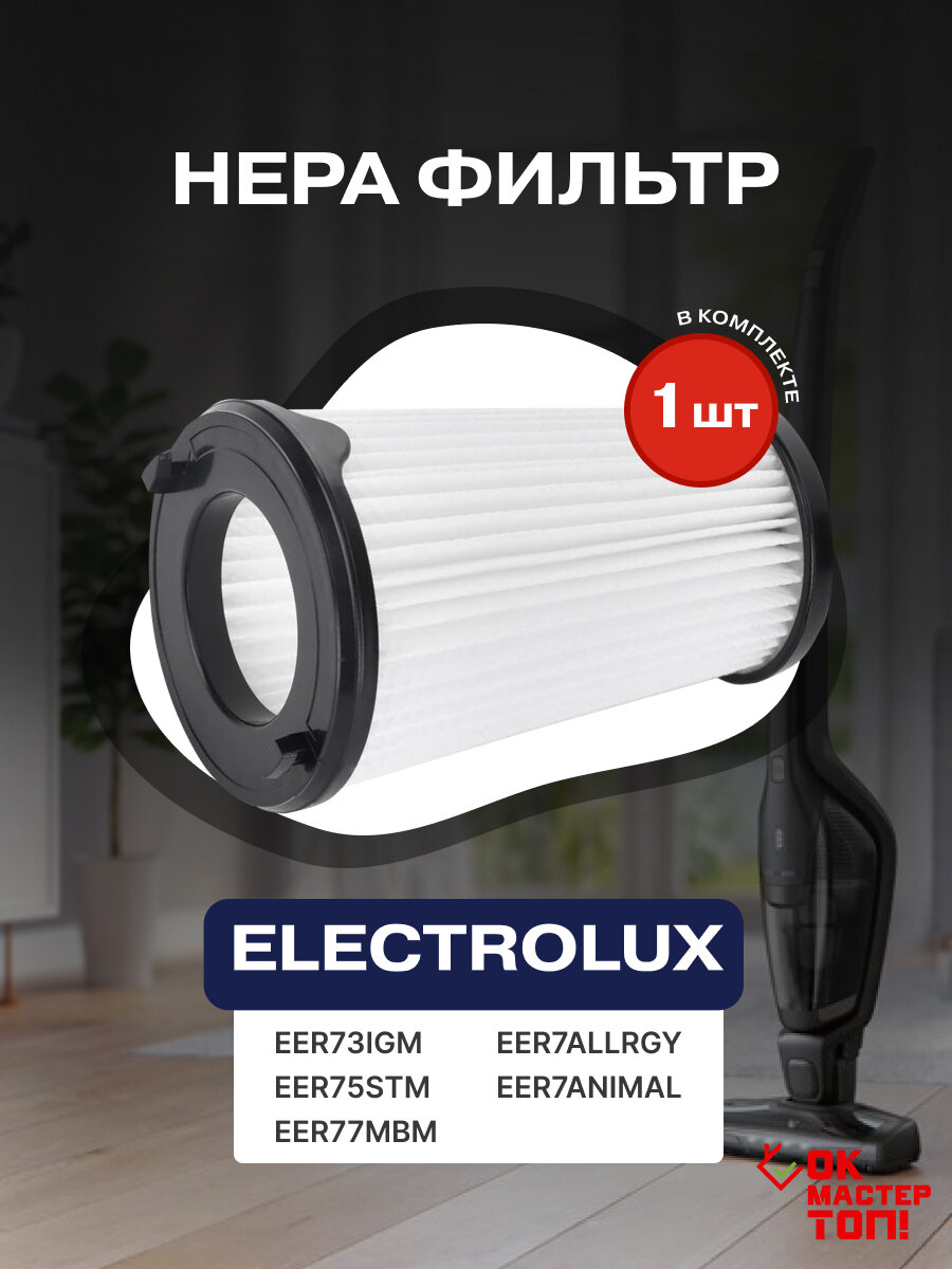 Фильтр для пылесоса Electrolux EER73IGM, EER77MBM, арт: EF150