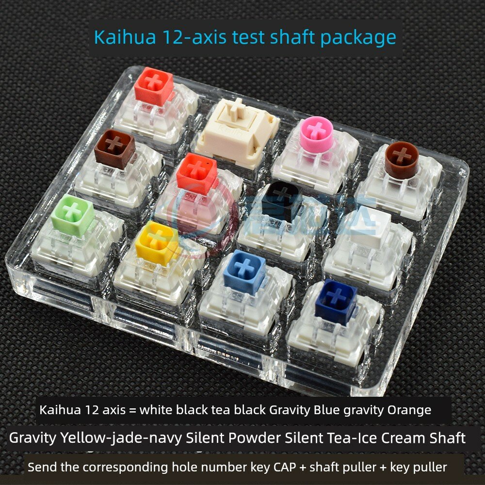 Новый тестер переключателей Cherry CHERRY, переключатели TTC Kaihua BOX, синие, красные, коричневые, белые, корпус