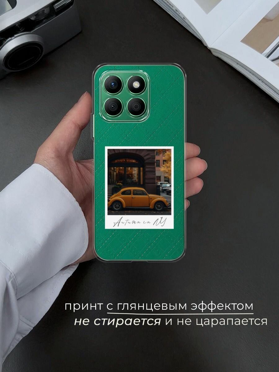 Силиконовый чехол на Honor X8B / Хонор X8B с принтом Осенний палароид — фото 1
