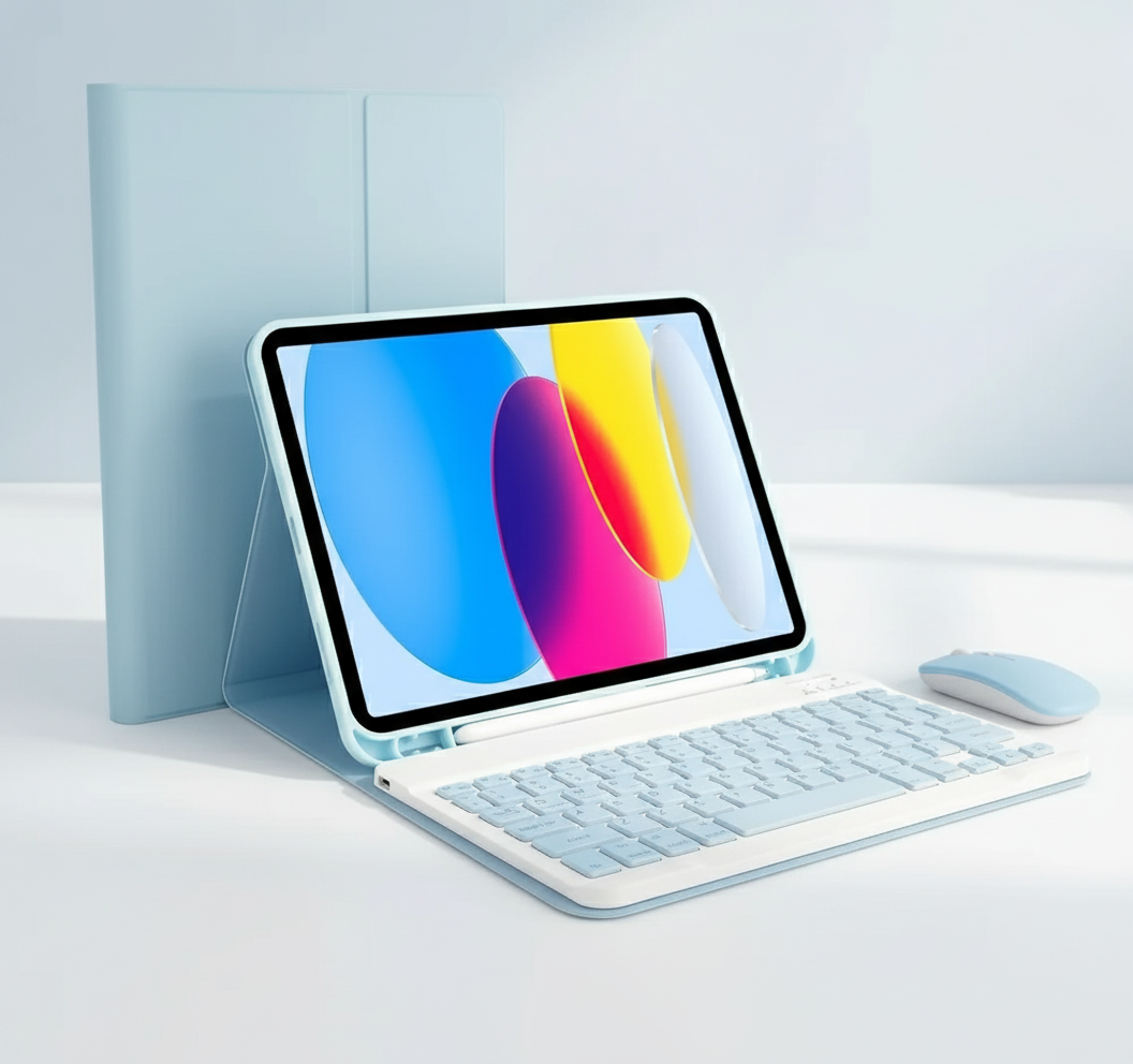 Клавиатура для iPad (A16) 11-го поколения 11 дюймов 2025/10-го поколения 10,9 дюймов 2022 с держателем для пера беспроводной Bluetooth защитный чехол русская раскладка