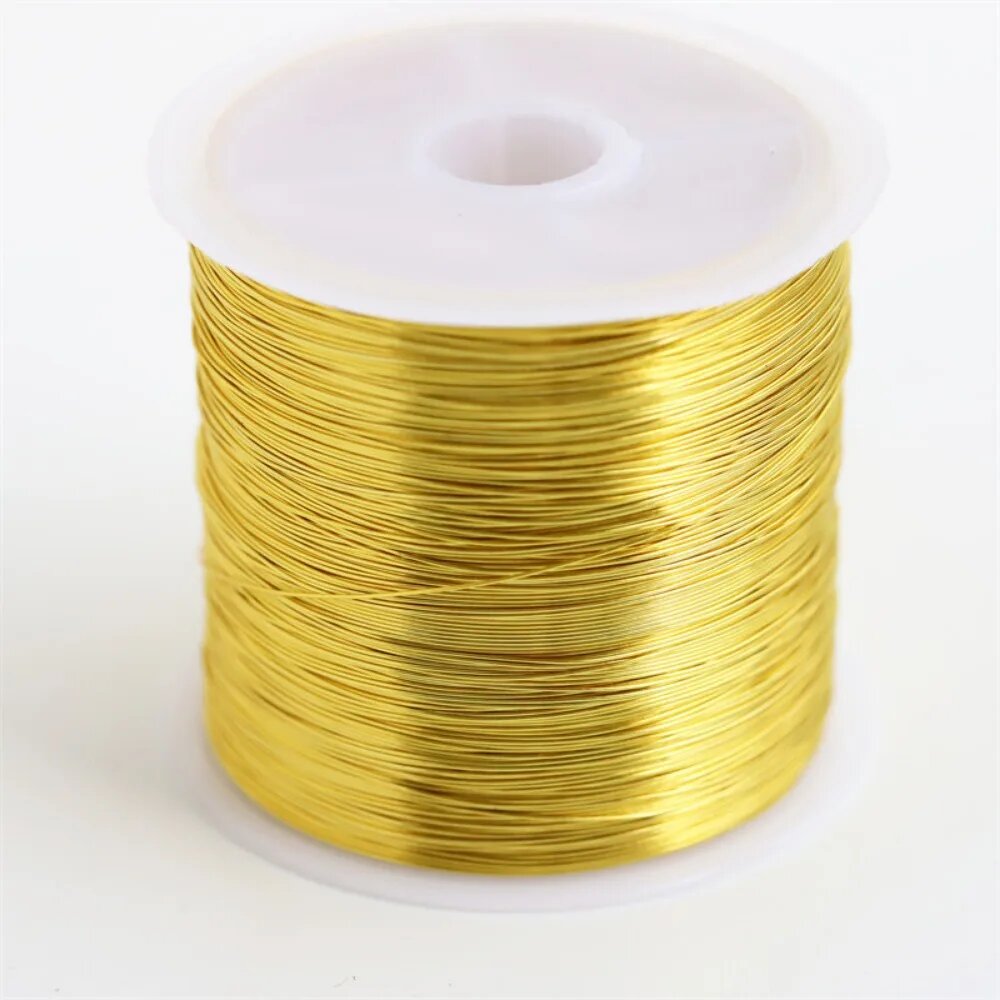 Золотая медная проволока для рукоделия 0,3 мм, 0,4 мм