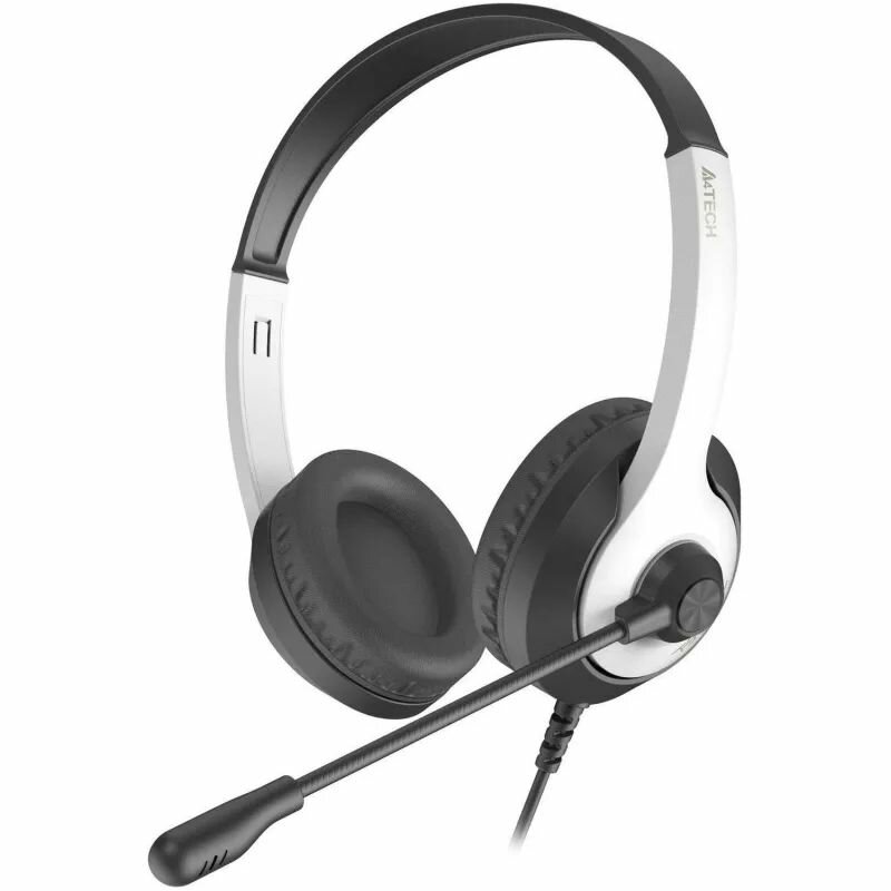 Гарнитура A4Tech Fstyler (FH100U (PANDA)) белый/черный 2м накладные USB