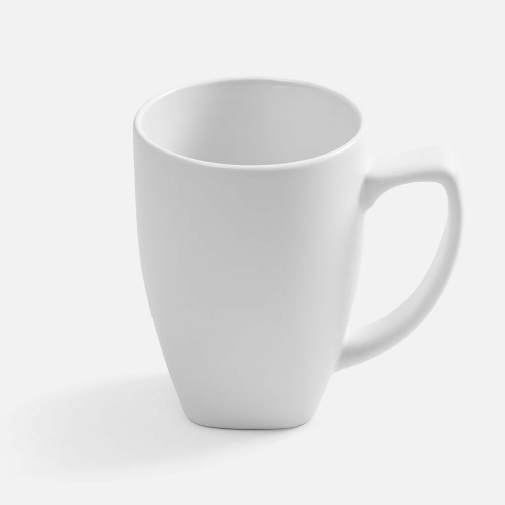 Кружка Foretta, белая, каменная керамика, 400 мл