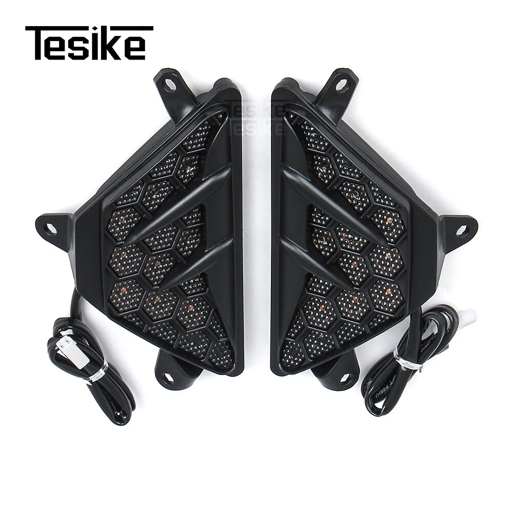 Передний светодиодный указатель поворота для мотоциклов KAWASAKI NINJA 250 300 400 650 1000/SX ZX6R Z1000SX, аксессуары для мотоциклов, сигнальная лампа