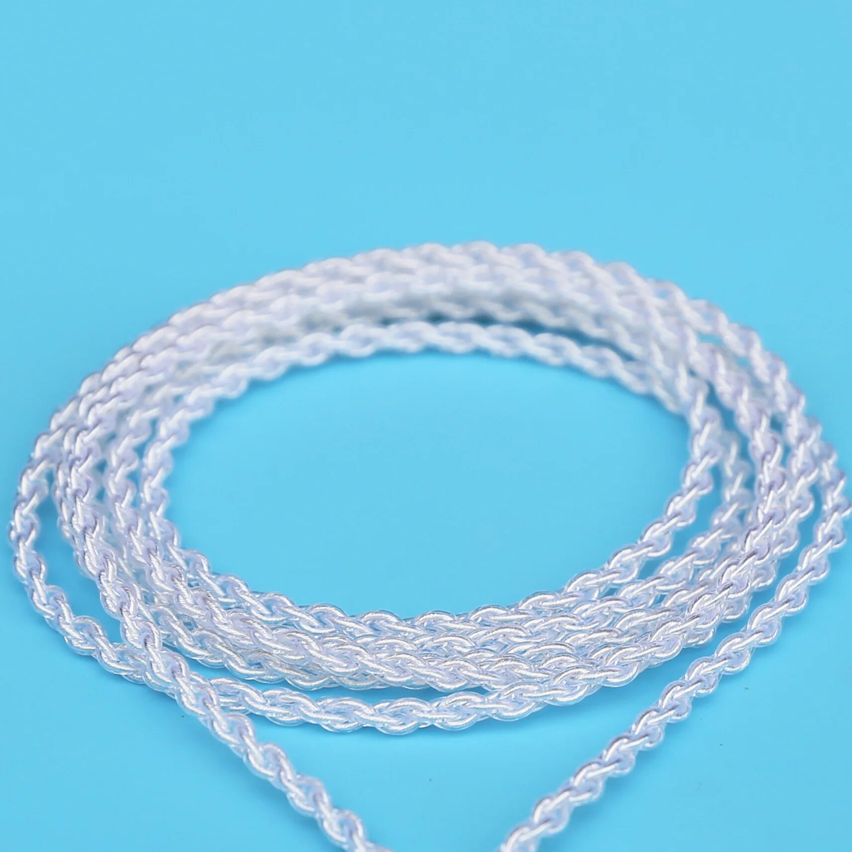 3 м, 5 м, 10 м, кабель для наушников, 4 нити, 100 жил, плетеные посеребренные кабельные провода 10m