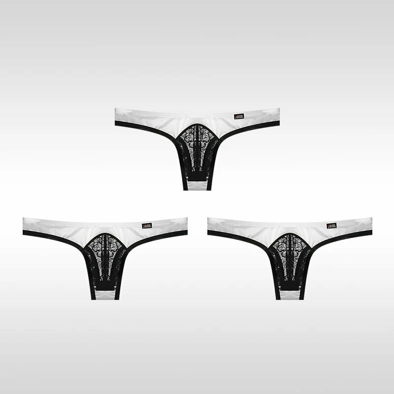 3 шт. мужские стринги Spanx черные 3XL (3PCS-22)