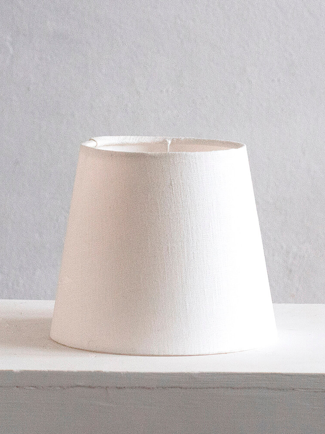 Абажур для настольной лампы, лён "Молочный", конус 170