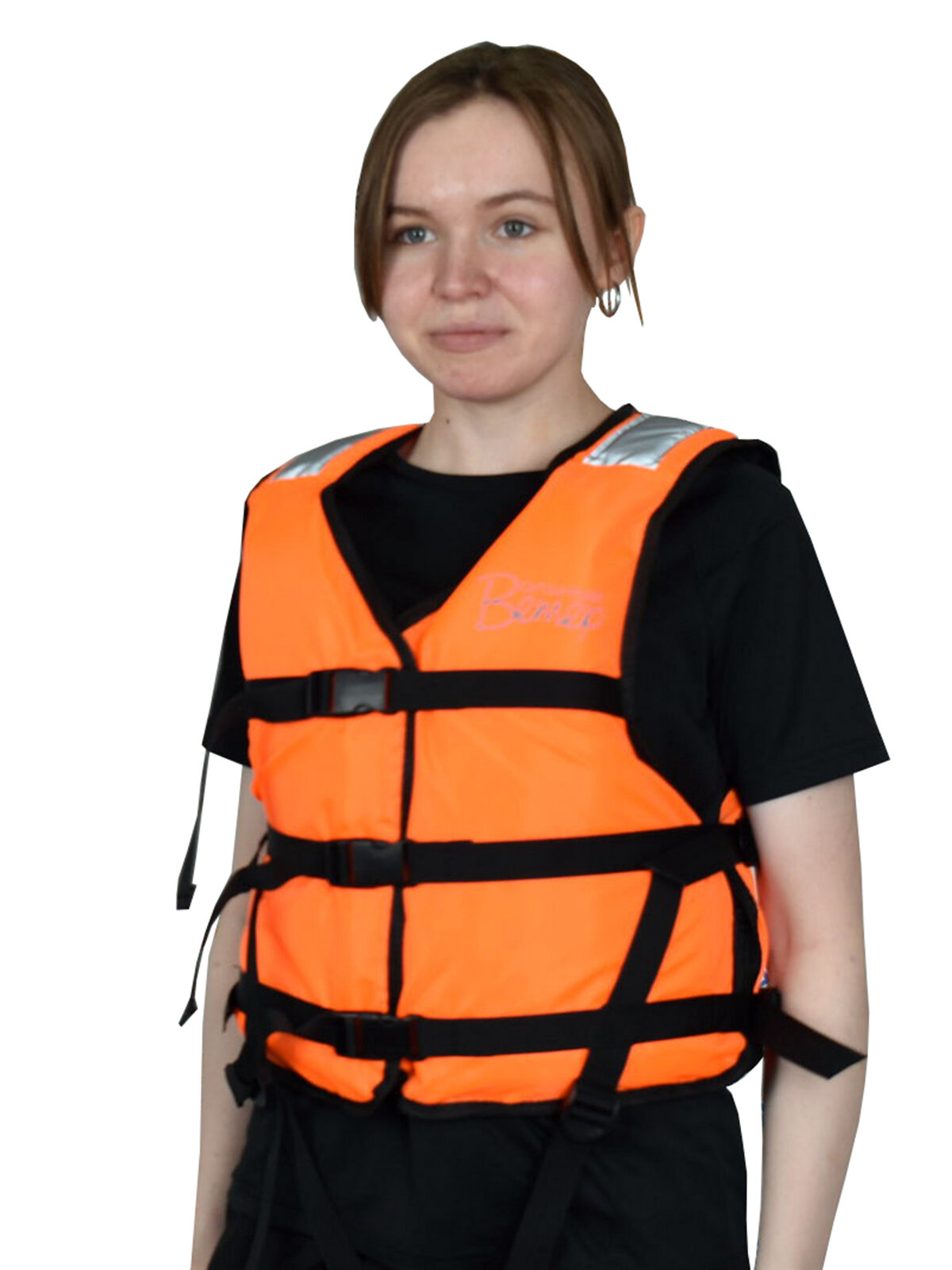 Жилет спасательный "Вольный Ветер" Спутник (ГОСТ Р 58108-2019), L, оранжевый