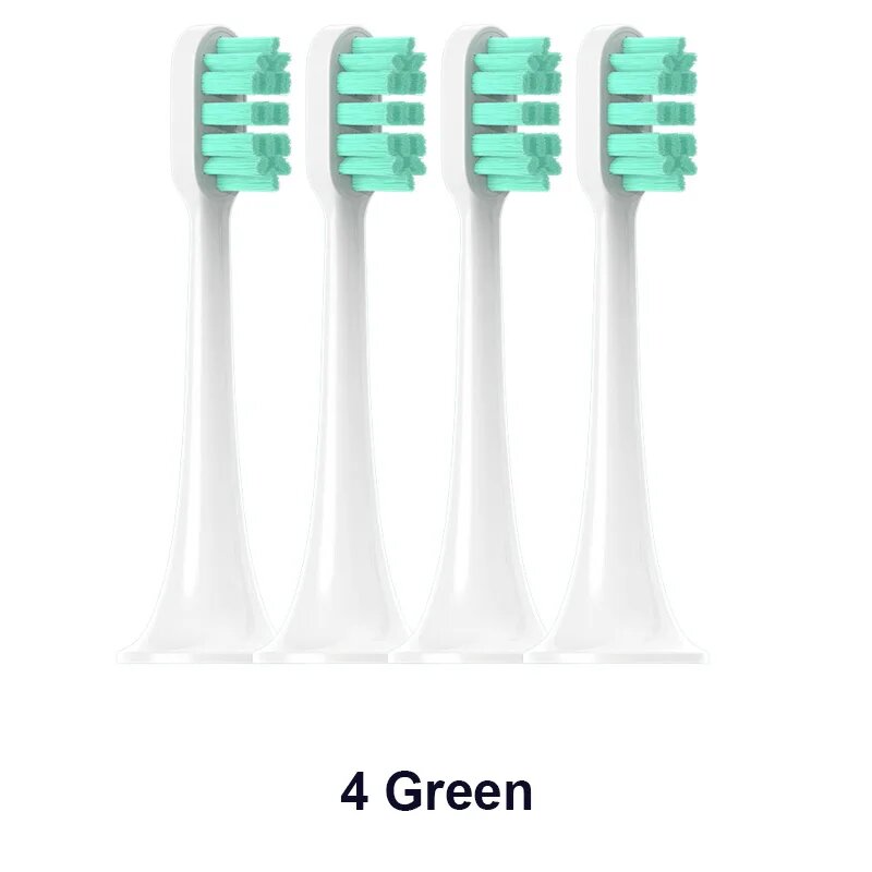 Насадки для зубной щетки Xiaomi Mijia T300/T500/T700 Yunchi, мягкие, 4 шт 4Green