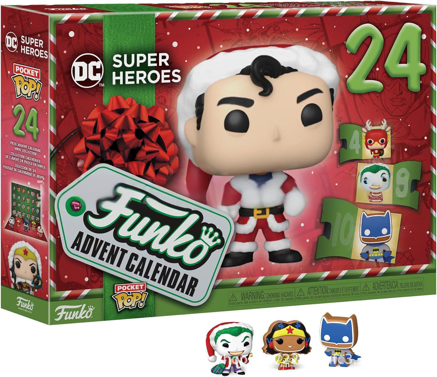 Адвент-календарь Funko POP, Marvel, виниловые фигурки, в праздничных костюмах, 24 шт