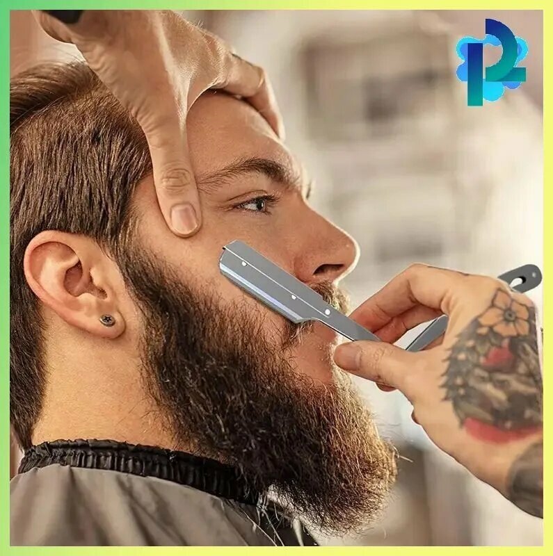 Мужская опасная бритва, парикмахерские инструменты, ручная бритва, складной нож из нержавеющей стали