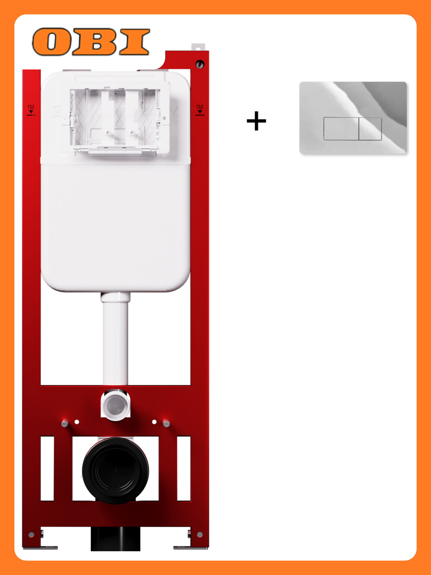 Инсталляция TATSUMAKI COMPACT для подвесных унитазов, 43 см, TOKITO