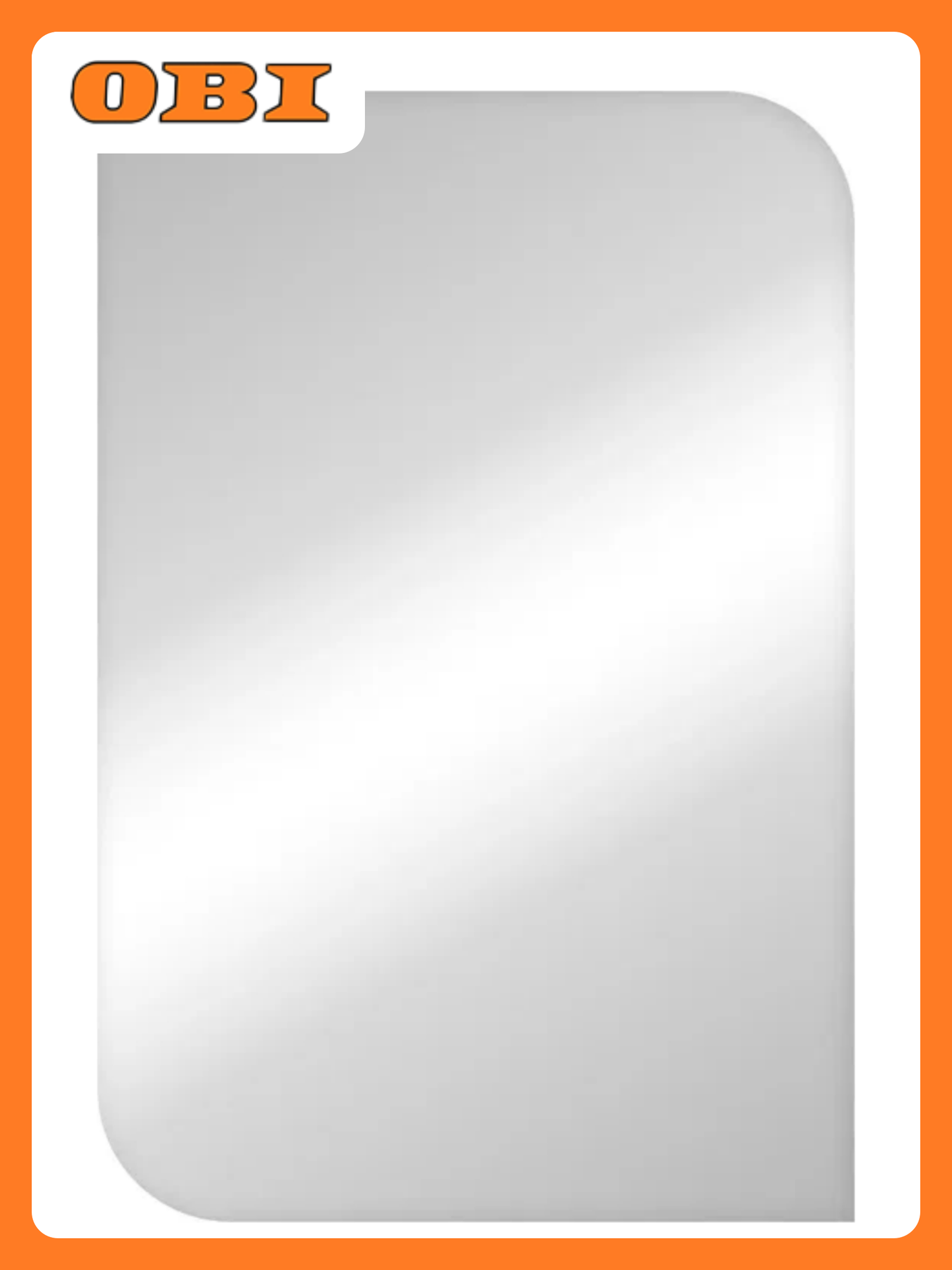 Зеркало "Сюита", настенное, 400x600 мм, без рамы, серебристое