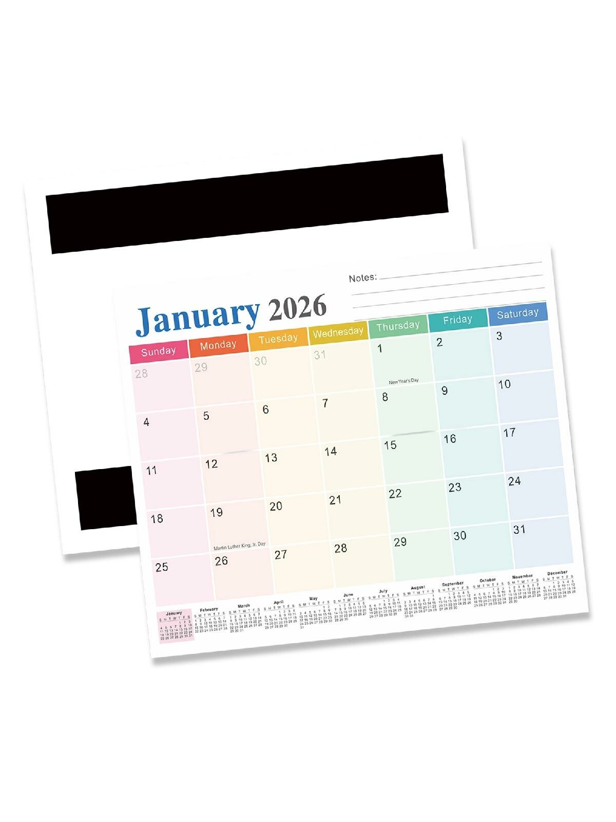 Настенный календарь-планировщик на 2026-2027 годы Магнитный календарь-холодильник для дома