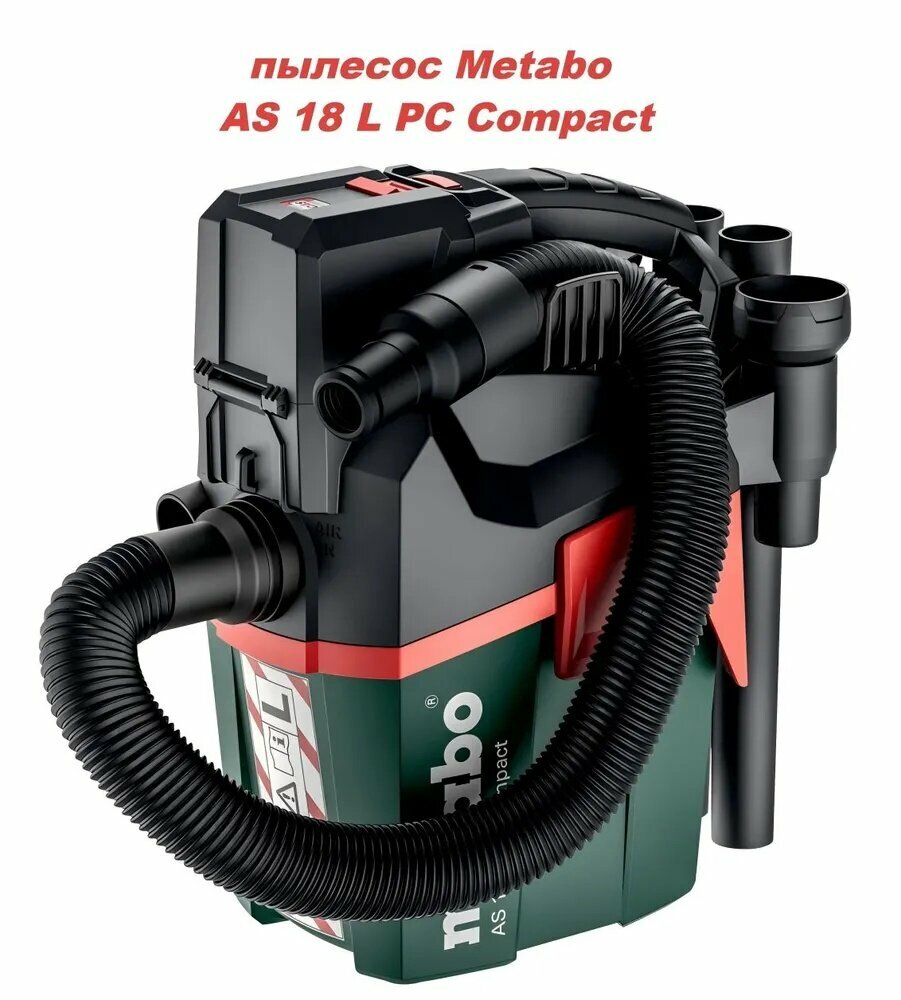 Metabo Напольный пылесос AS 18 L PC, черный, темно-зеленый