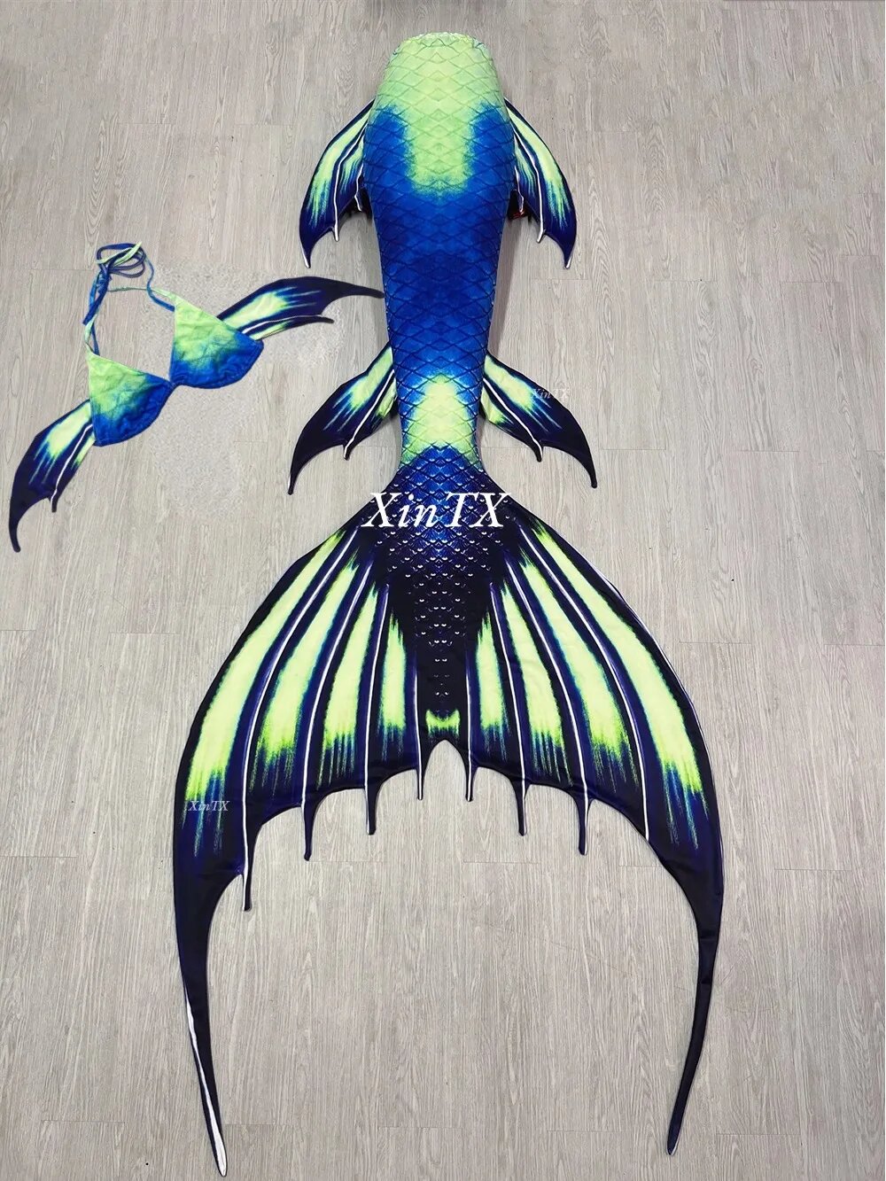 2026 Горячая новинка: Костюм русалки для взрослых (женский и мужской), Темно-синий, L, No Monofin
