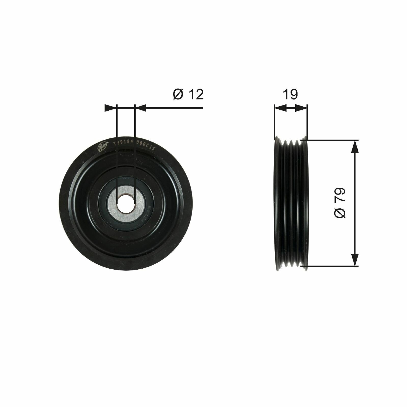 Натяжитель поликлинового ремня GATES T39184 NISSAN Navara 05->/Pathfinder 05->