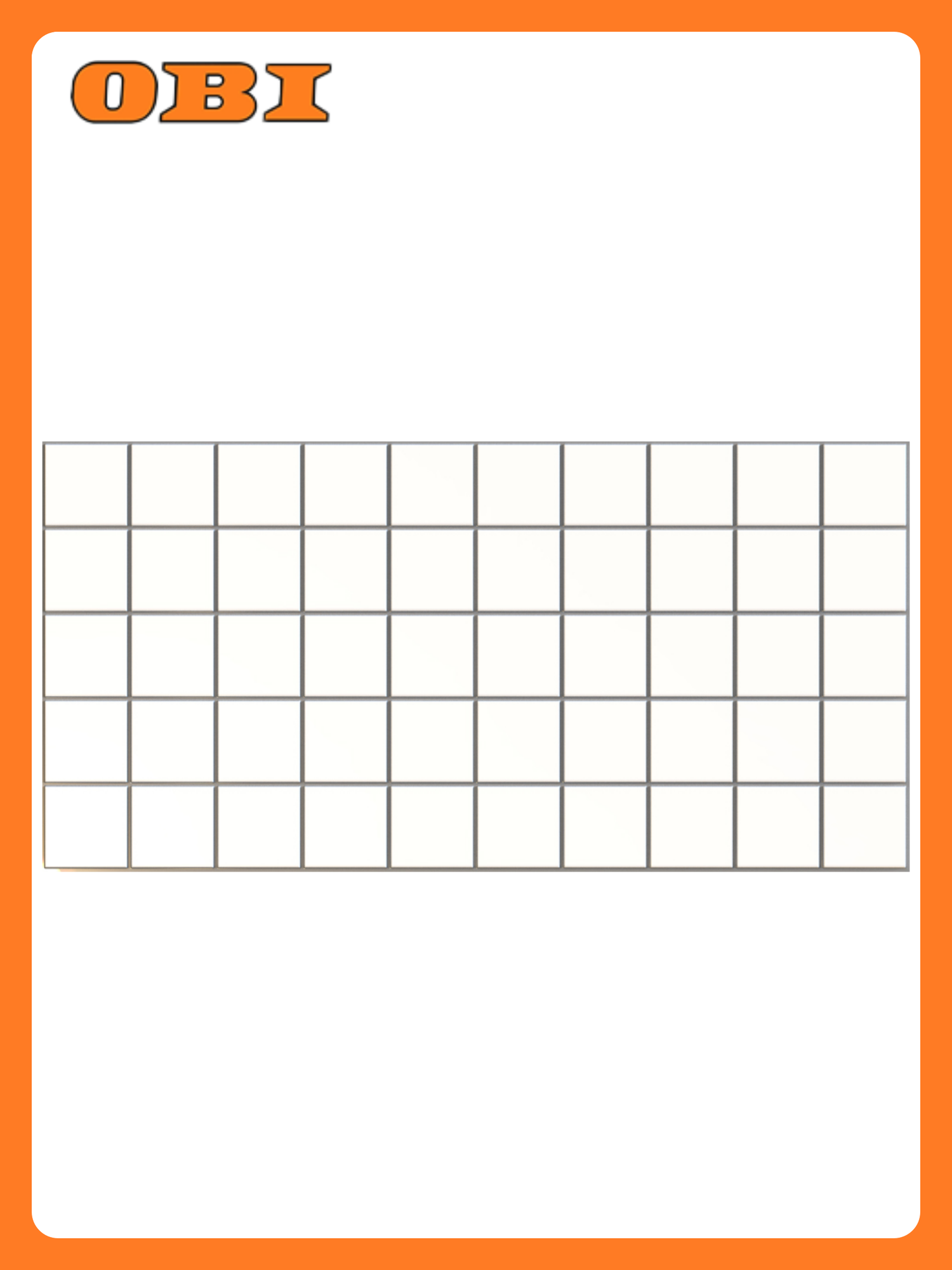 Панель ПВХ листовая 0,3мм плитка «Квадрат белый»