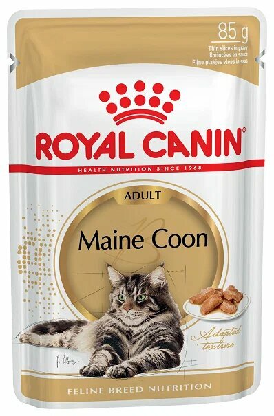 Корм Royal Canin "Мэйн Кун", для взрослых кошек, для здоровья кожи и шерсти, 85 гр
