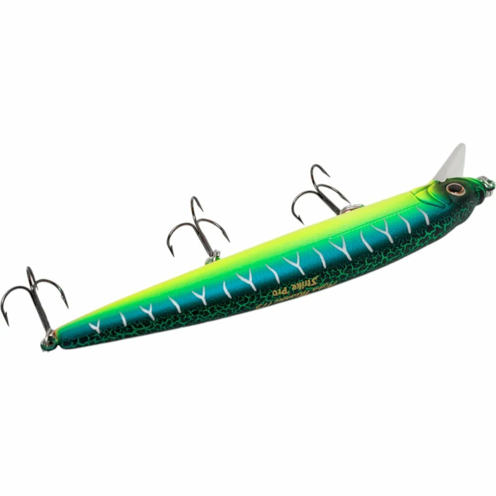 Воблер Strike Pro Alpha Minnow 115 цвет: A223S-RP Pearl Mat Tiger EG-033FA223S-RP — фото 1