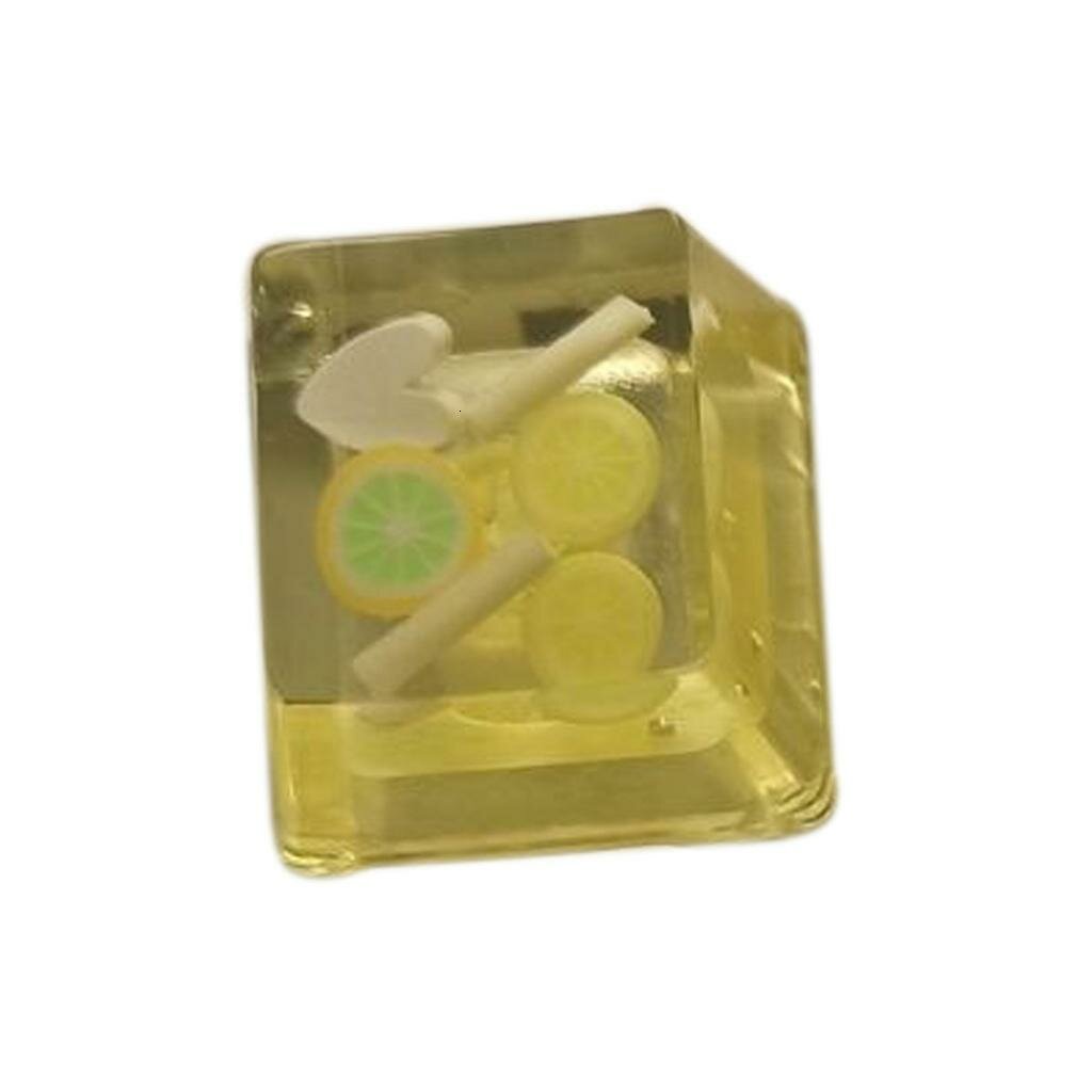 Индивидуальные прозрачные кейкапы для механических клавиатур, Желтый