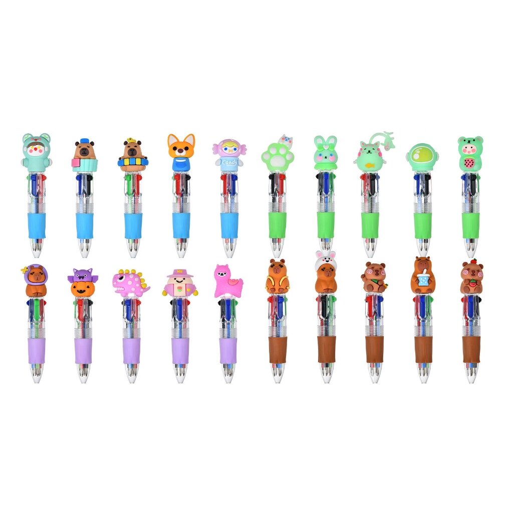 Разноцветная шариковая ручка 4 шариковые ручки "Цвет в 1" 0,7 мм для ведения дневника