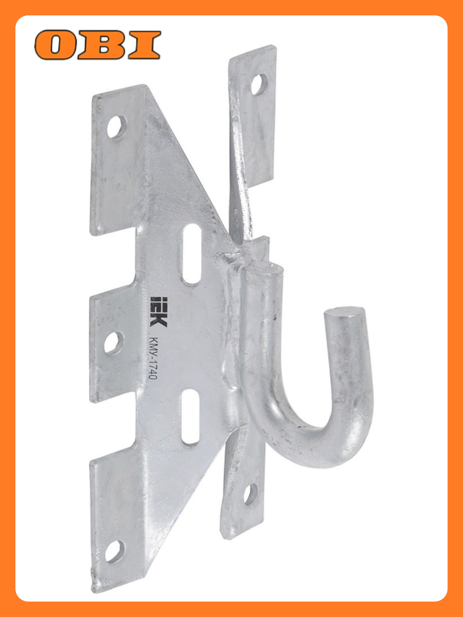 Крюк монтажный IEK КМУ-1740, сталь, винтовой, 196х104х94 мм, серый