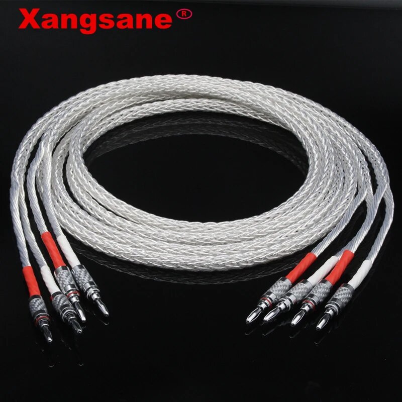 Кабель акустический Xangsane 8N OCC 3м Banana plug-banana