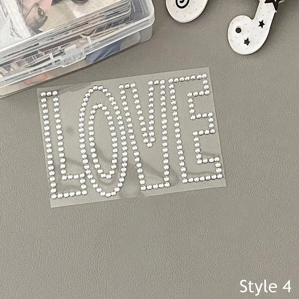 Наклейки LOVE с кристаллами 3D, style 4